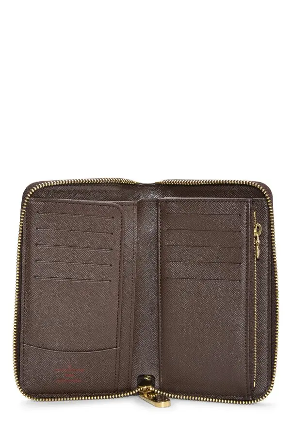 LOUIS VUITTON Damier Ebene Zippy Compact Wallet