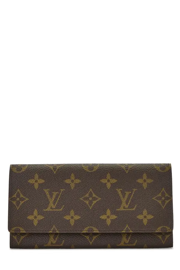 LOUIS VUITTON Monogram Canvas Porte Yen 3 Cartes Credit - Brown