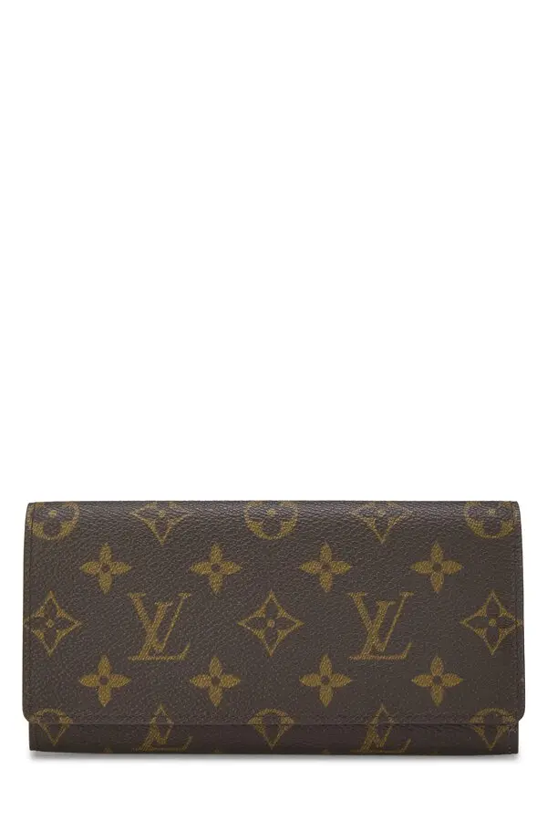 LOUIS VUITTON Monogram Canvas Porte Yen 3 Cartes Credit - Brown