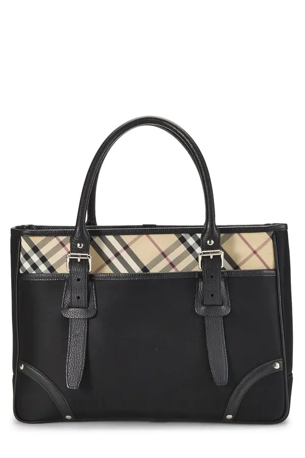 Burberry Check Zip Tote