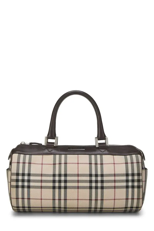Burberry House Check Roll Handbag