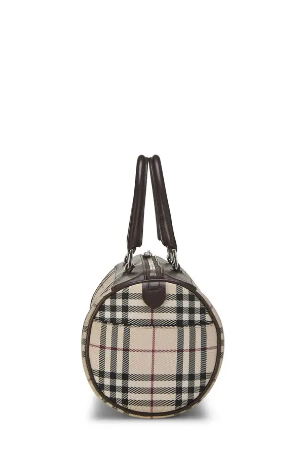 Burberry House Check Roll Handbag