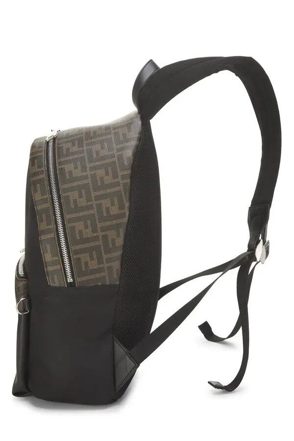 Fendi Zucca Coated Canvas Backpack - Black