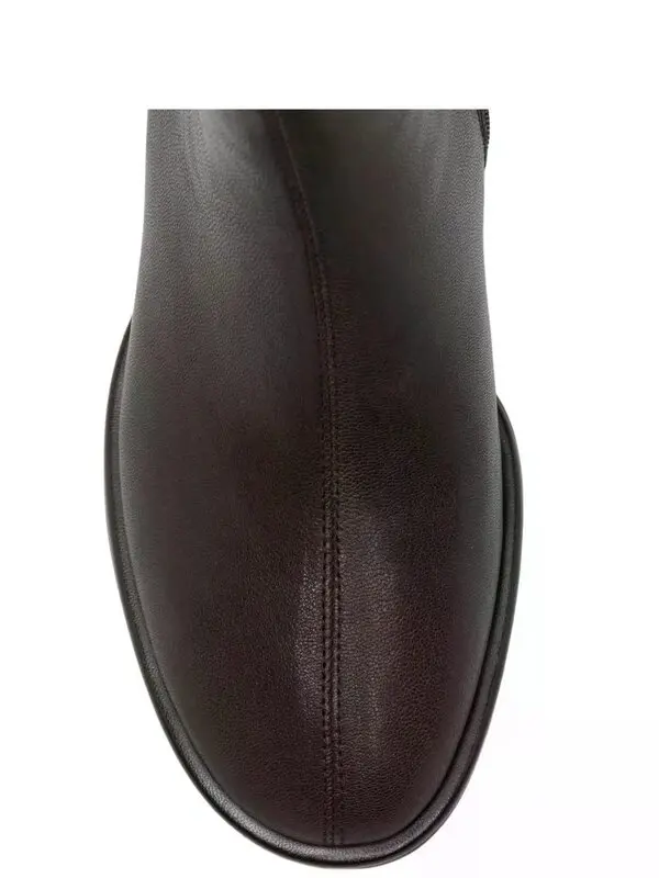 LINDA BAUMANN Leather Ankle Boots