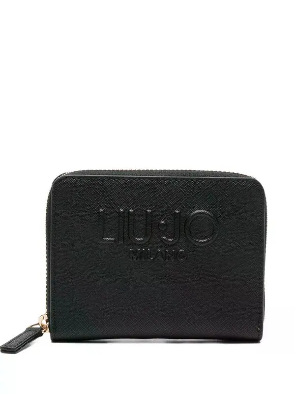 Liu Jo Logo Zip Wallet - Black