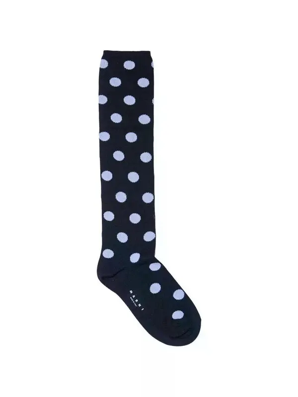 Marni Polka-dot Hosiery - Black