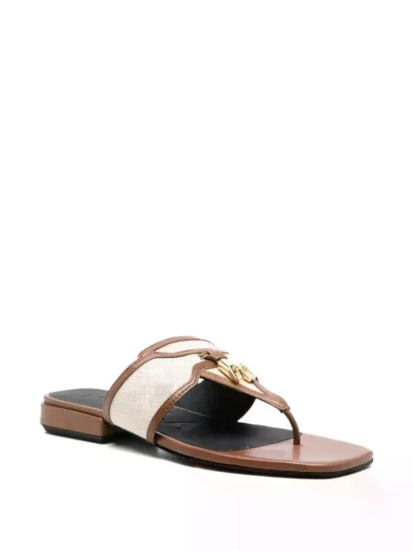 Furla Square-toe Thong Sandals