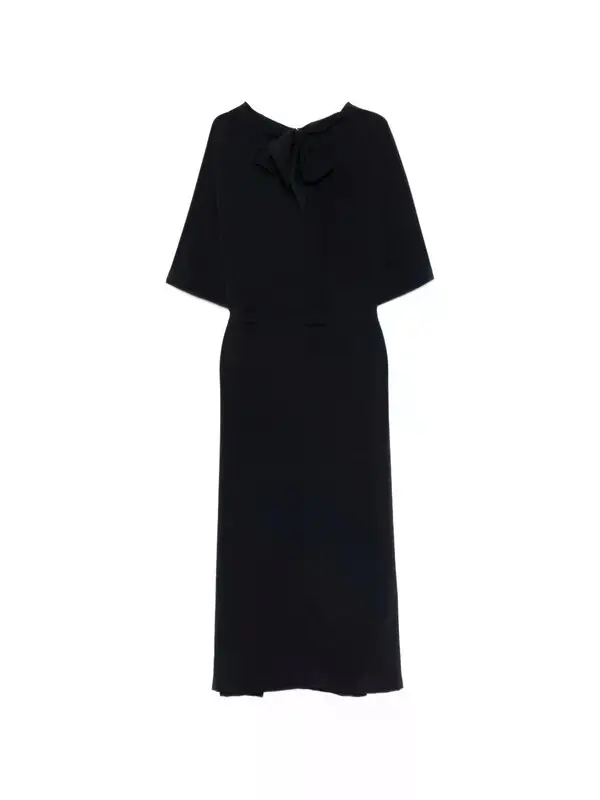Aspesi Tie Detailed Silk Crepe Dress