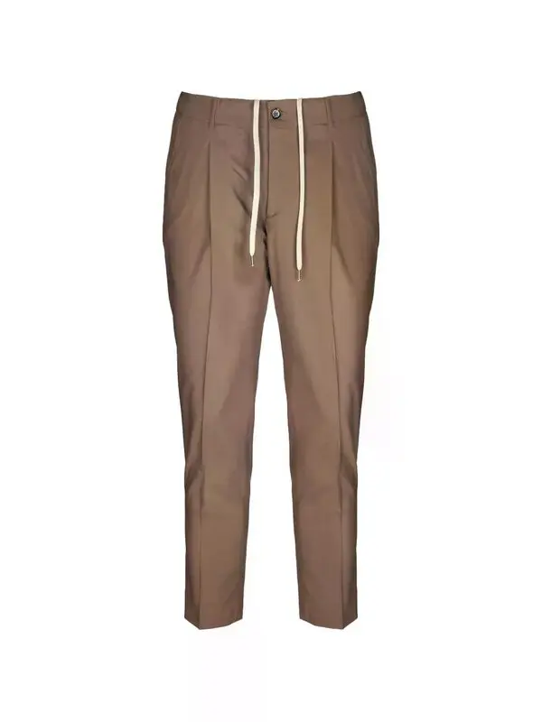 BE ABLE Pleated Trousers - Brown