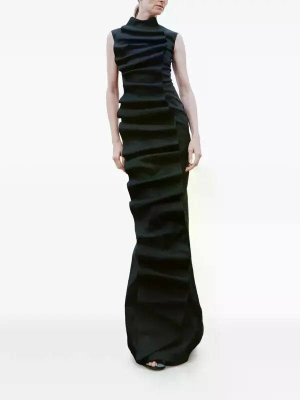 A.W.A.K.E. Mode Draped-details Maxi Dress