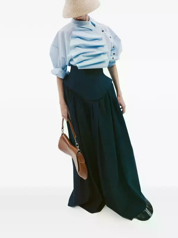 A.W.A.K.E. Mode Button-embellished Blouse