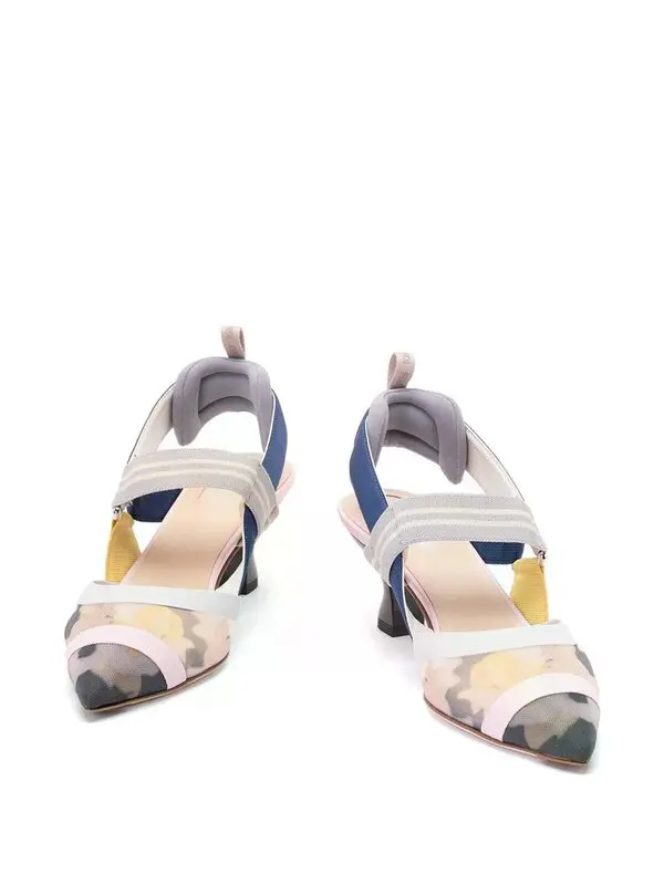 Fendi Colibrì Slingback Pumps - White