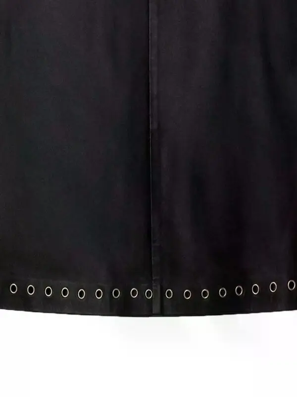Gimaguas Eyelet Trim Midi Skirt