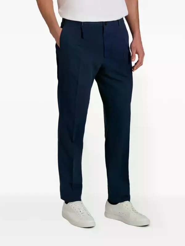 SLOWEAR Tapered Pleated Trousers - Blue