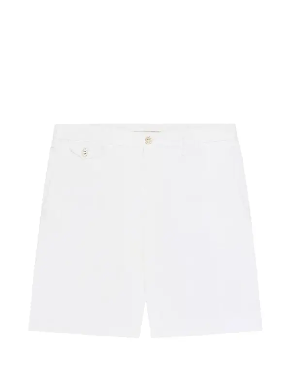 SLOWEAR Flap-detail Shorts - White