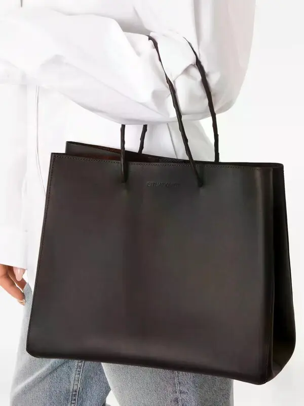 SITUATIONIST Tote Bag With Braided Handles
