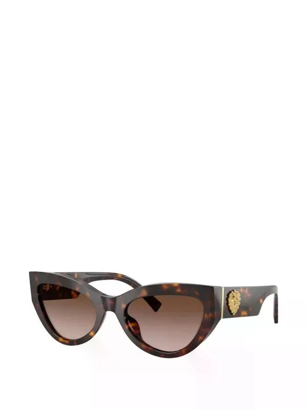 Dolce & Gabbana Tortoiseshell-effect Cat-eye Sunglasses - Brown