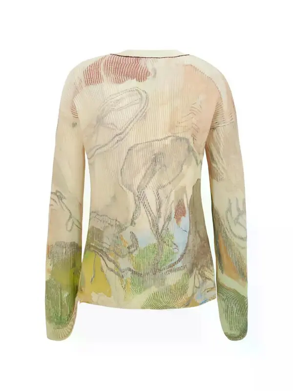 VIVIENNE WESTWOOD Kyle Print Detail Wool Sweater