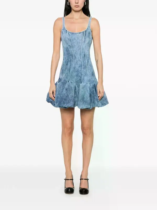 MARQUES' ALMEIDA Acid Wash Pleated Dress