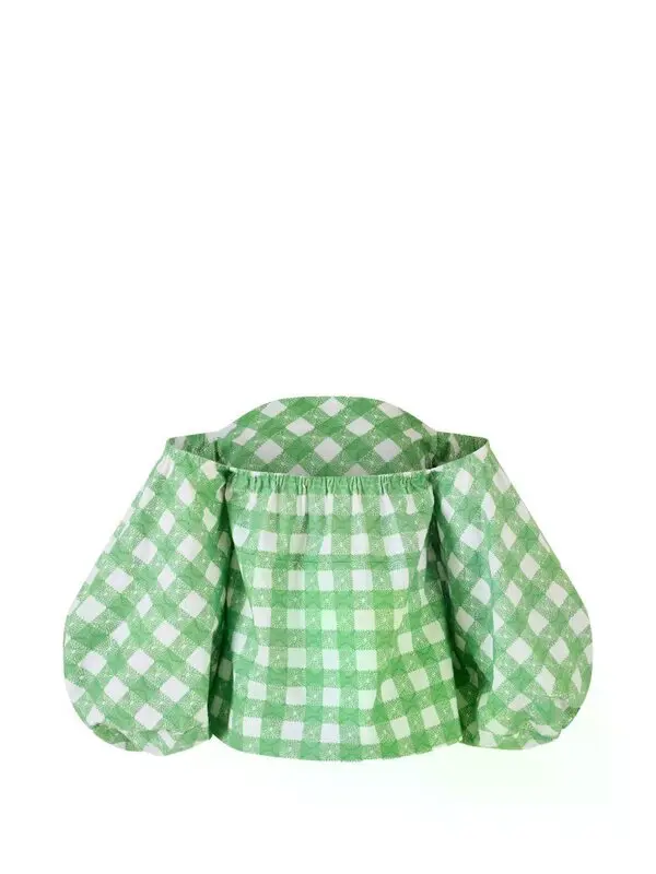 Rosie Assoulin Balloon Sleeve Blouse - Green