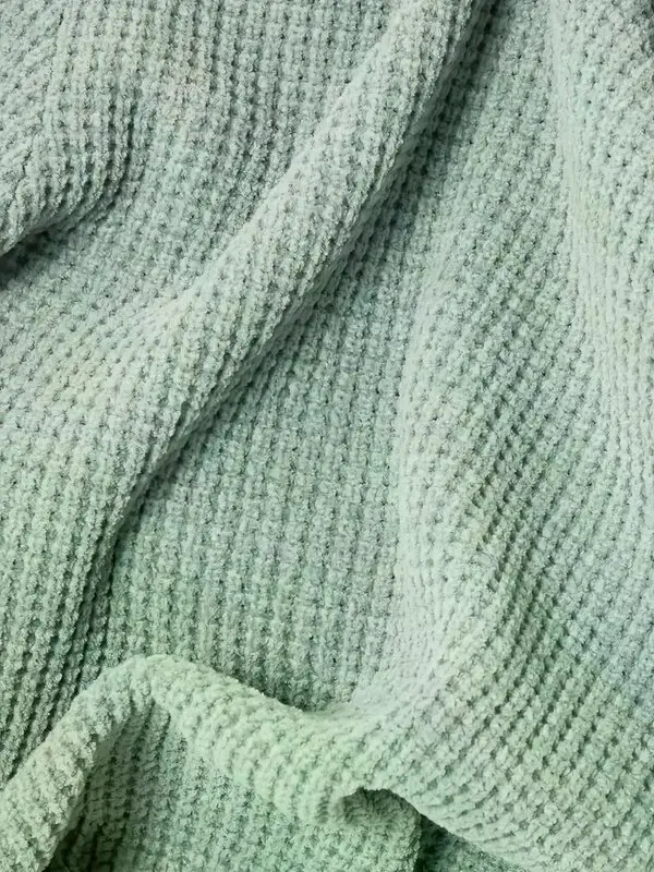Stone Island Waffle-knit Cotton Sweater - Green