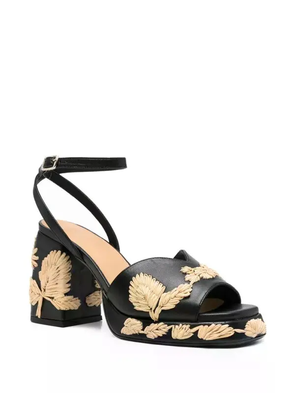 CastaÑer Vasilia Leather Platform Sandals