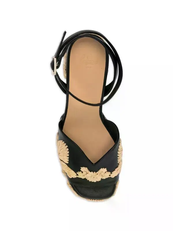 CastaÑer Vasilia Leather Platform Sandals