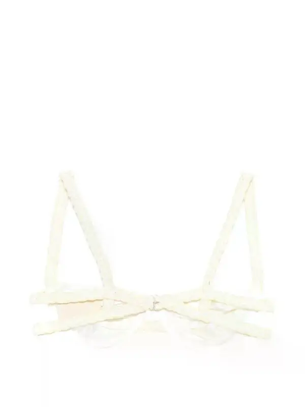 ISA BOULDER Weave Strap Bikini Top - Yellow