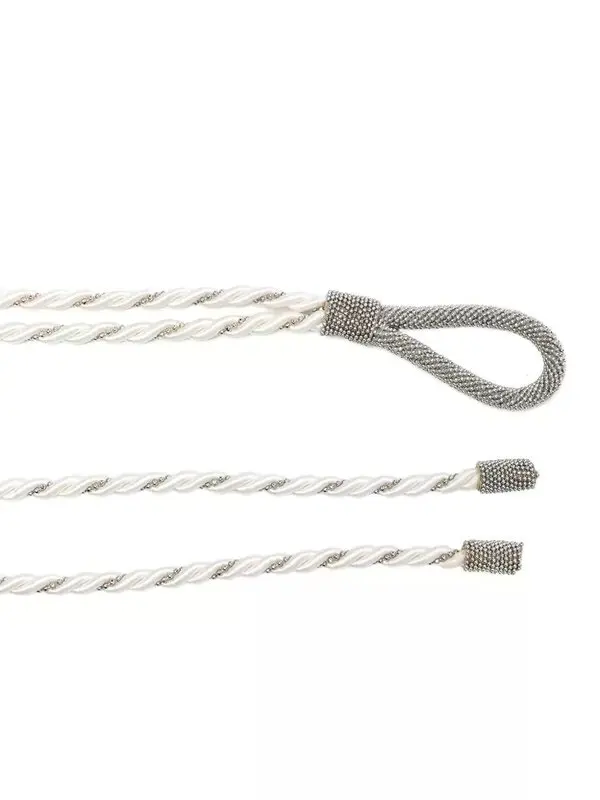Peserico Braided Embellished Belt