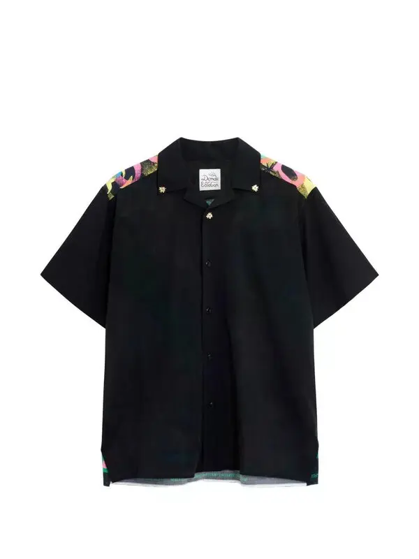 DONDE ESTEBAN Collar-embellished Printed Shirt