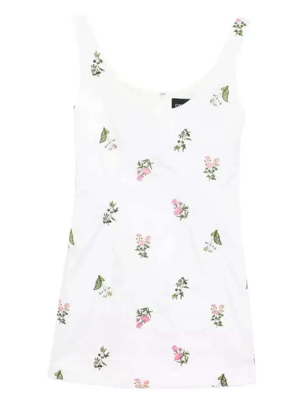 Cynthia Rowley Embroidered Mini Dress - White
