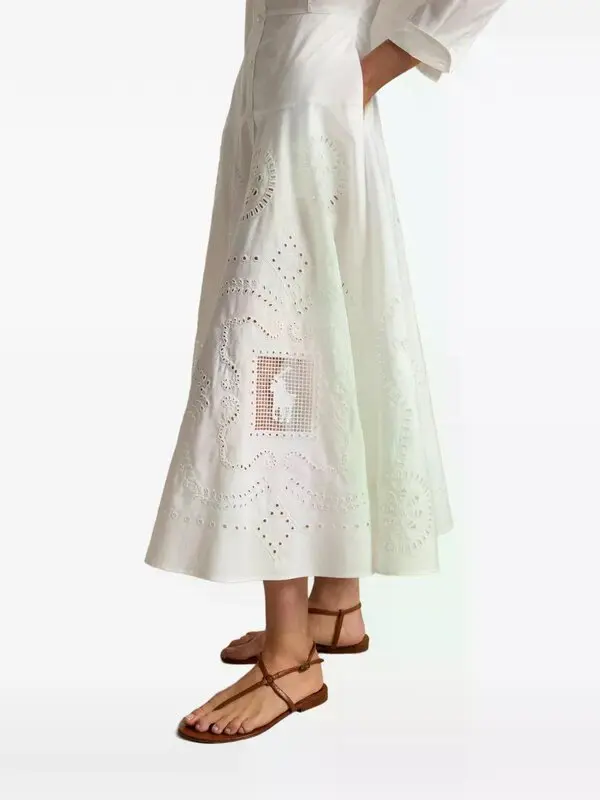 Polo Ralph Lauren Cotton Eyelet Shirt Dress