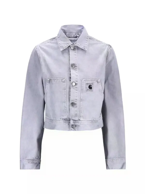 Carhartt Work In Progress Arca Buttoned Denim Jacket - Grey