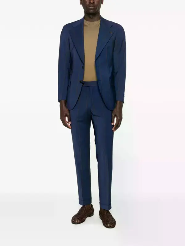 GABRIELE PASINI Single-breasted Pinstripe Suit - Blue