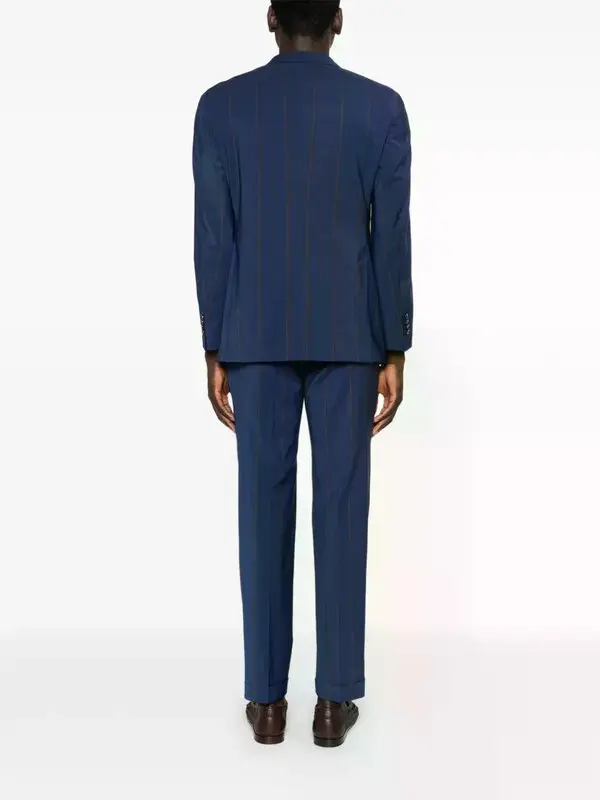 GABRIELE PASINI Single-breasted Pinstripe Suit - Blue