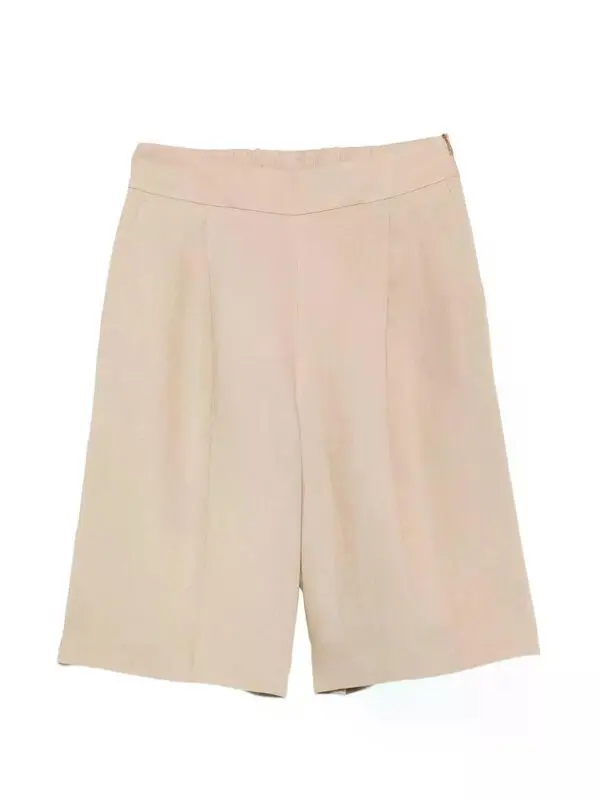 Agnona Pleated Shorts - Neutrals