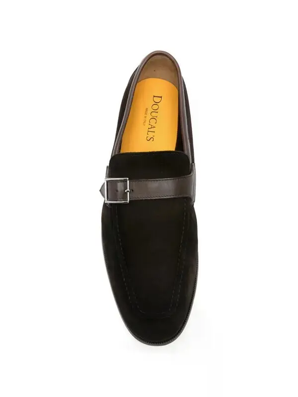 DOUCAL'S Buckle-strap Loafers - Brown