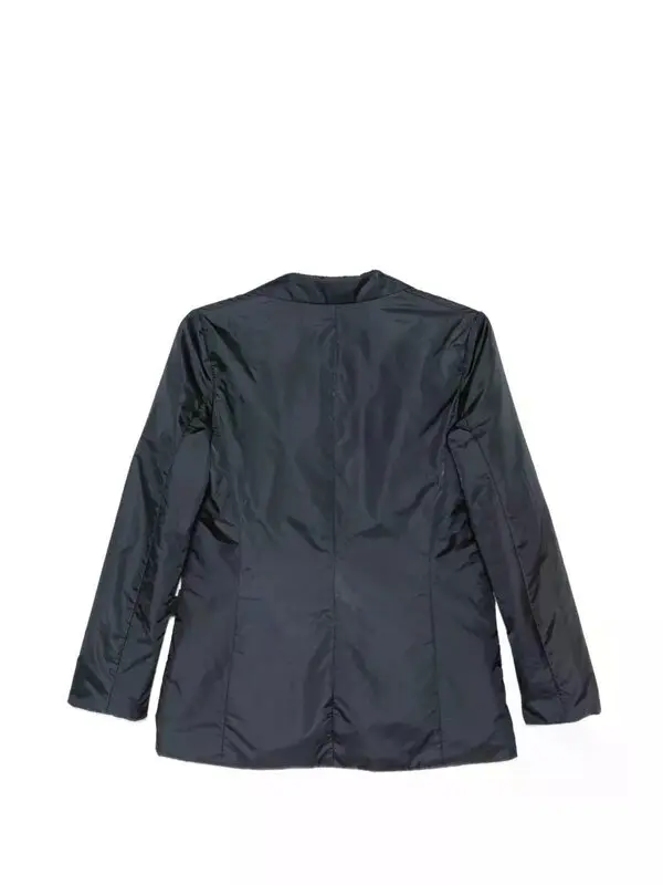 Aspesi Single-breasted Blazer With Notched Lapels - Blue