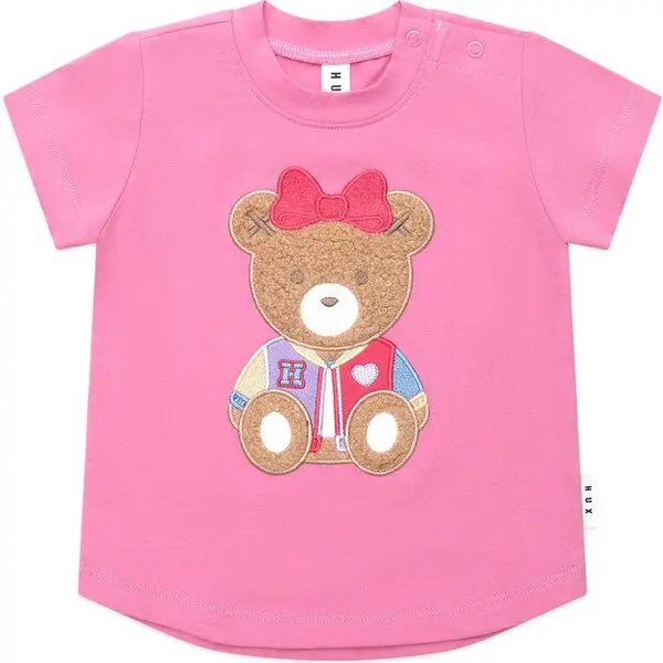 HUXBABY Varsity Huxette Tee - Strawberry