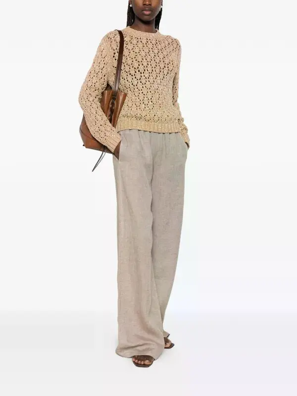 Fabiana Filippi Elastic-waistband Trousers - Neutrals