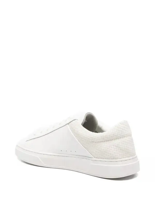 BOSS Low-top Trainers With Woven And Grained Effects