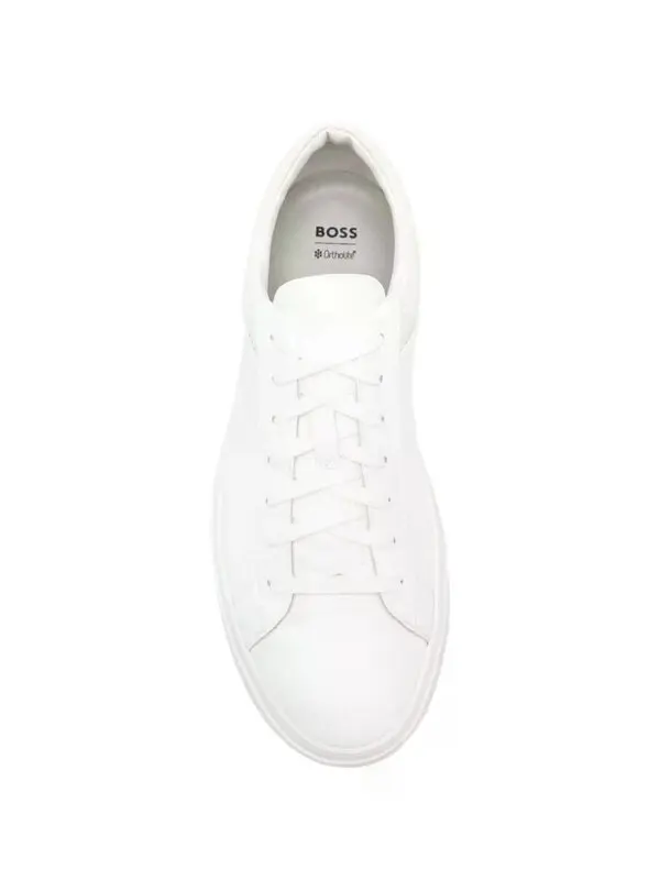 BOSS Low-top Trainers With Woven And Grained Effects