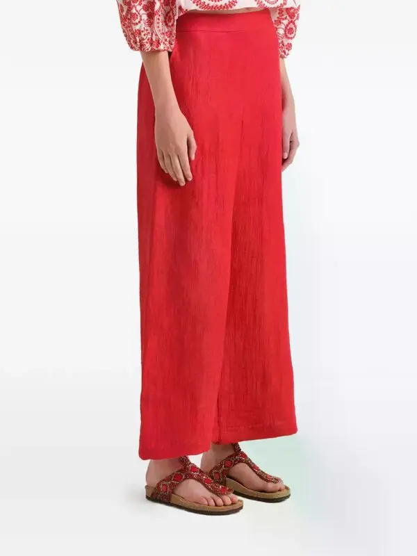 Malìparmi Jacquard Linen Trousers