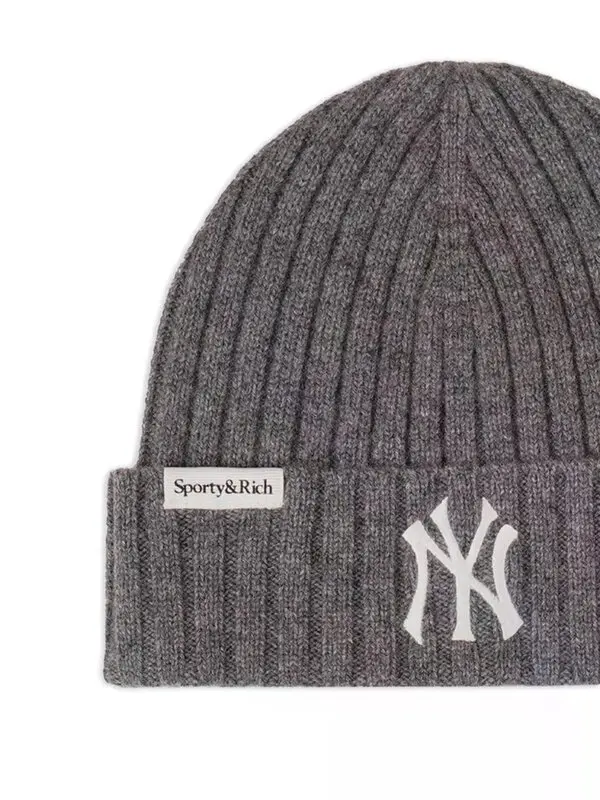 SPORTY & RICH Ribbed Cuffed Beanie