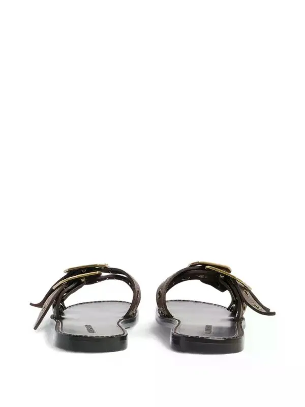 Dsquared2 Buckle Eyelet Flat Sandals