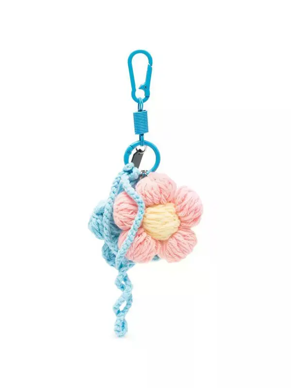 MC2 SAINT BARTH Crochet Flower Keyring