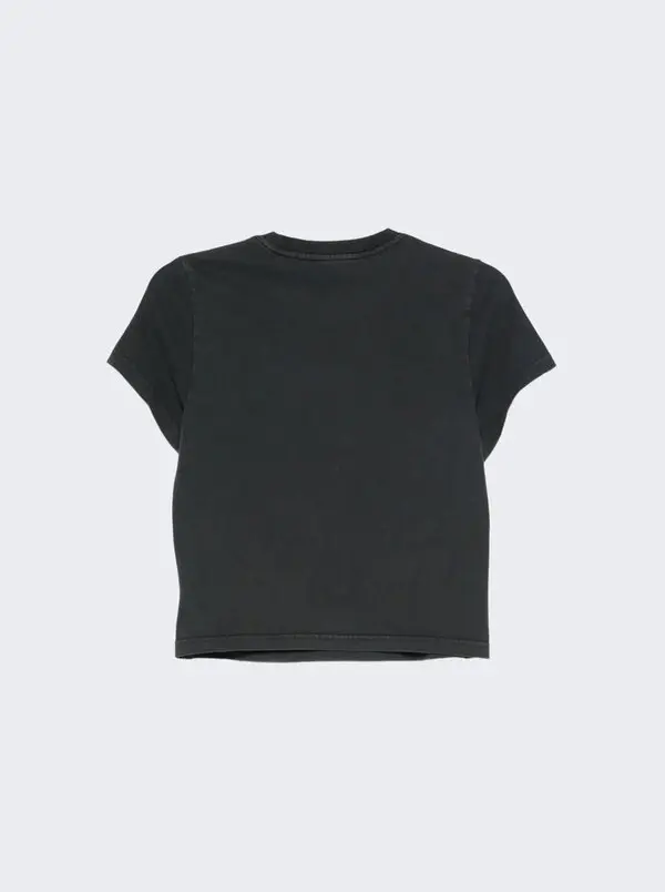 Alexander Wang Embossed Graphic Shrunken Tee