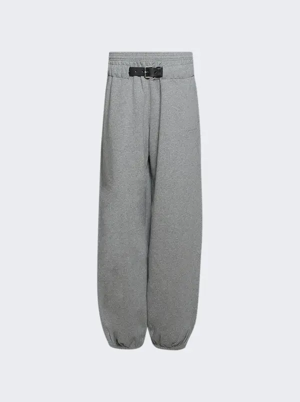 Alexander Wang Mid-rise Belted Sweatpants - Grey