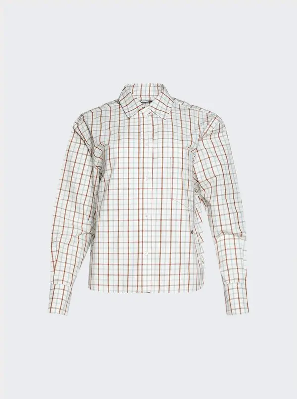 Victoria Beckham Ellis Check Shirt - White