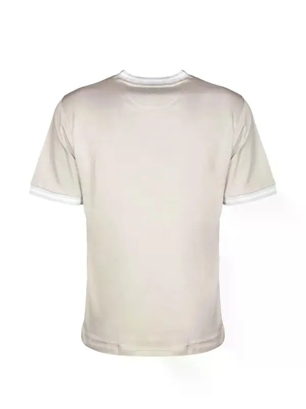Eleventy Ringer Trim T-shirt - Neutrals